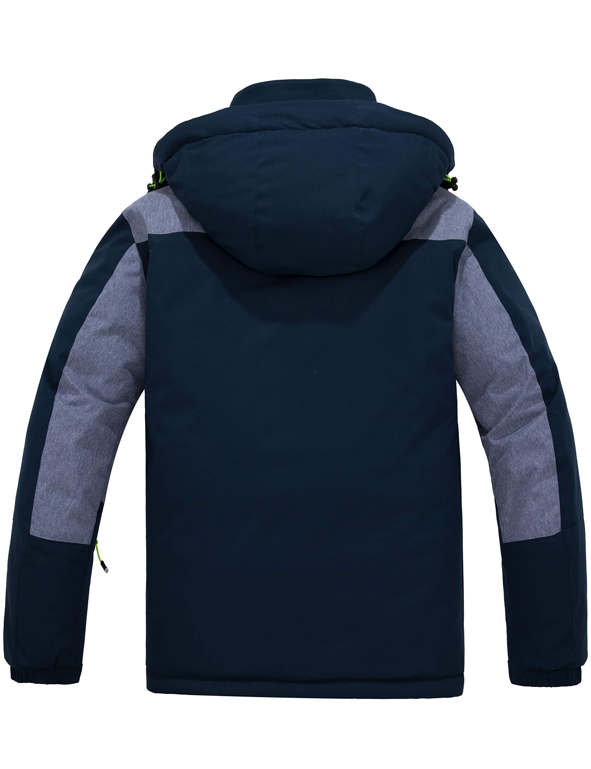 Skieer Men's Ski Rain Jacket Waterproof Snow Sportswear Winter Coat Blue L