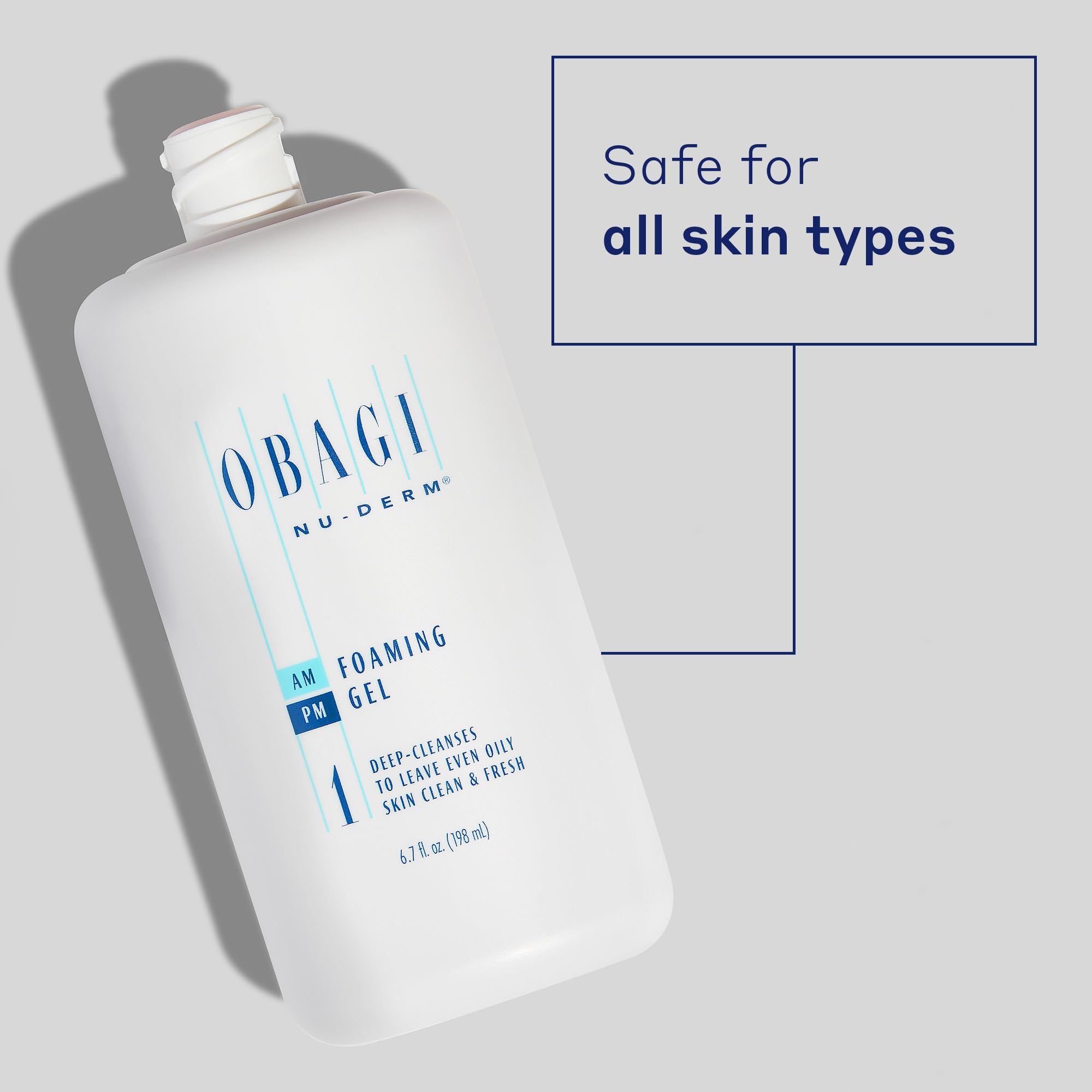 Obagi Nu-Derm Foaming Gel + Dark Spot Disruptor Trial Size β Cleanser Designed to Cleanse Pores & Remove Makeup, Dirt, & Excess Oil, 6.7 oz & Serum that Brightens, Smooths & Soothes Skin, 2 ml