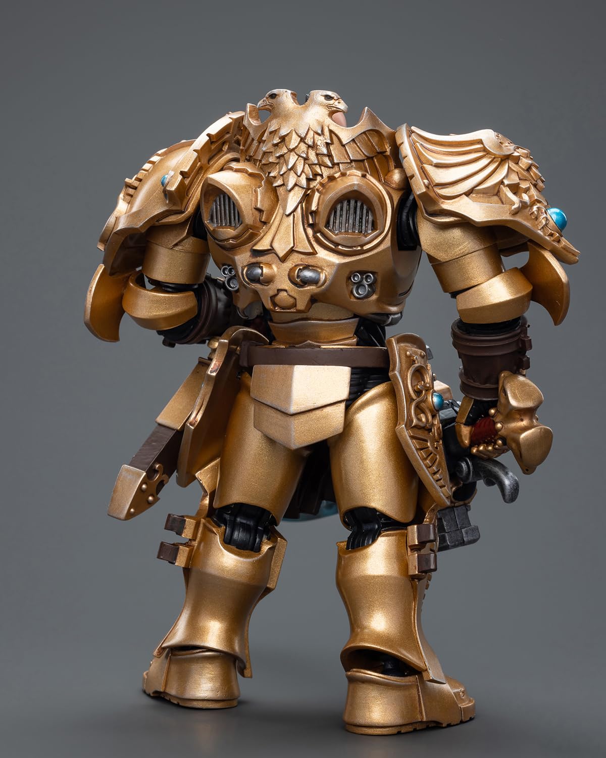 Pipigirl JoyToy 40K Space Marine Genuine License 1/18 Action Figure, Adeptus Custodes Custodian Guard with Sentinel Blade, 4.88 inch Action Figures Kits (Sentinel Blader)