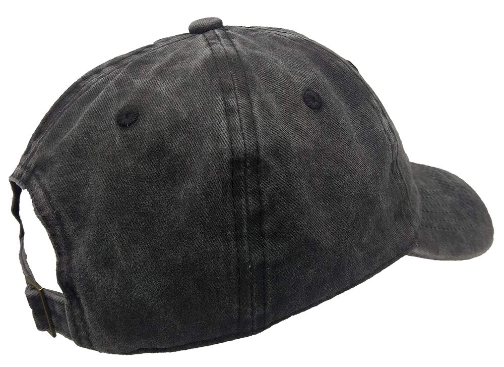 OASCUVER Men's USA Fish American Flag Hat Cotton Adjustable Baseball Cap Dad Hat (Fish Flag Black, one Size)