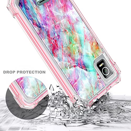 NZND Designed for Alcatel TCL 30Z (T602DL) Case, TCL 30 LE Phone Case with [Built-in Screen Protector], Full-Body Protective Shockproof Rugged Bumper Cover (Fantasy)