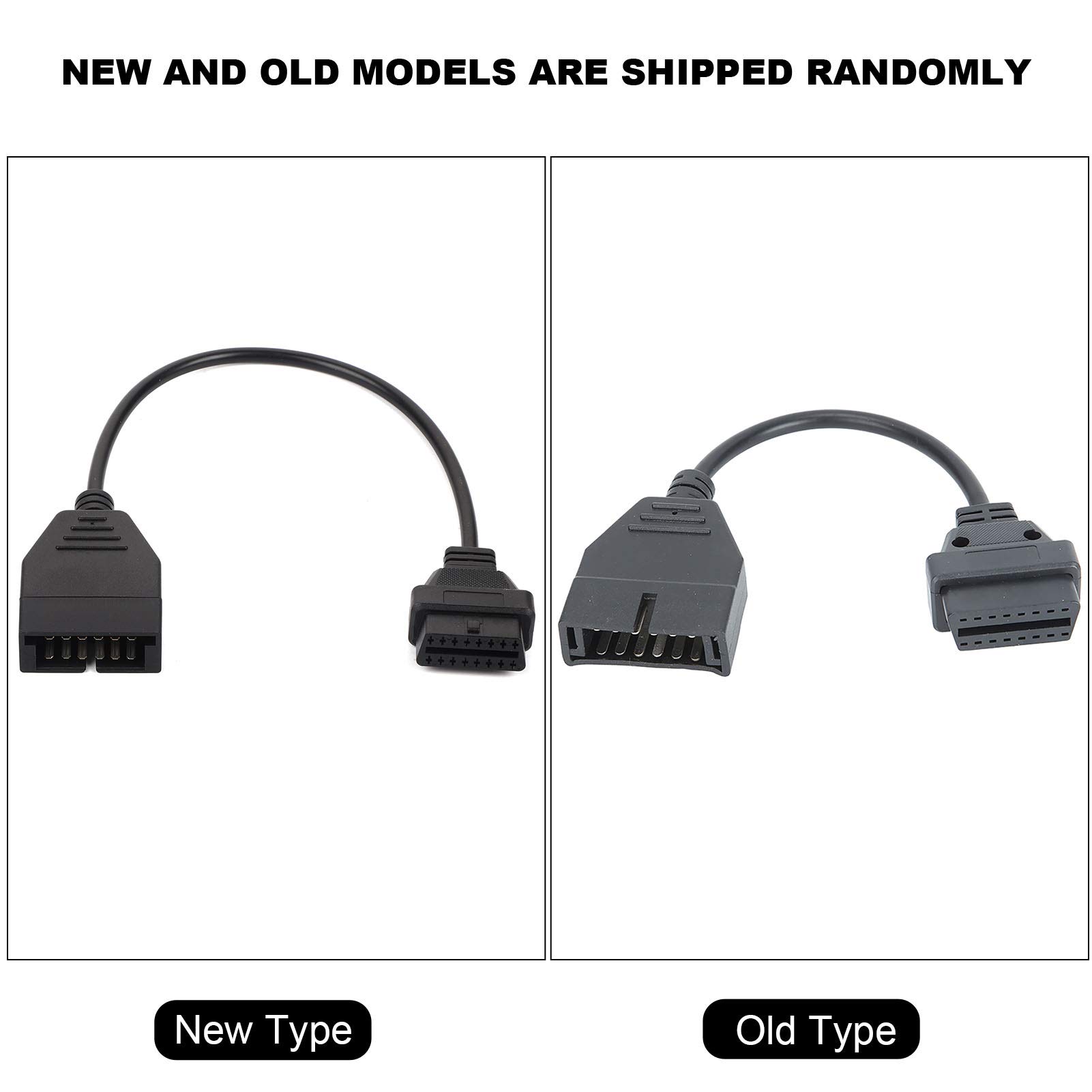 OBD1 12 Pins to OBD2 16 Pins Adapter Cable for GM Diagnostic Tool Adapter Scanner Cable 12pins Male Connector OBDII 16pins Female Connector