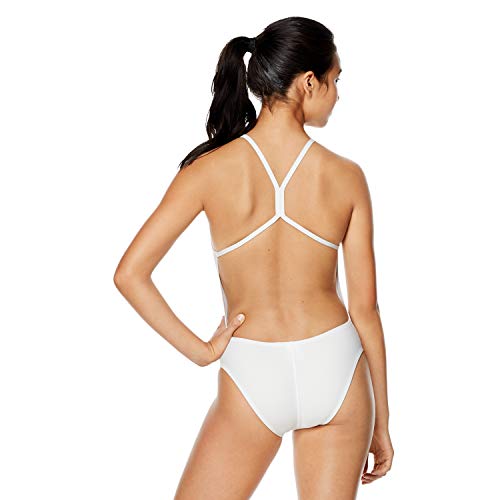 Speedo Women's Standard Swimsuit Piece Endurance The One Graphic, Pride Bright White, 32