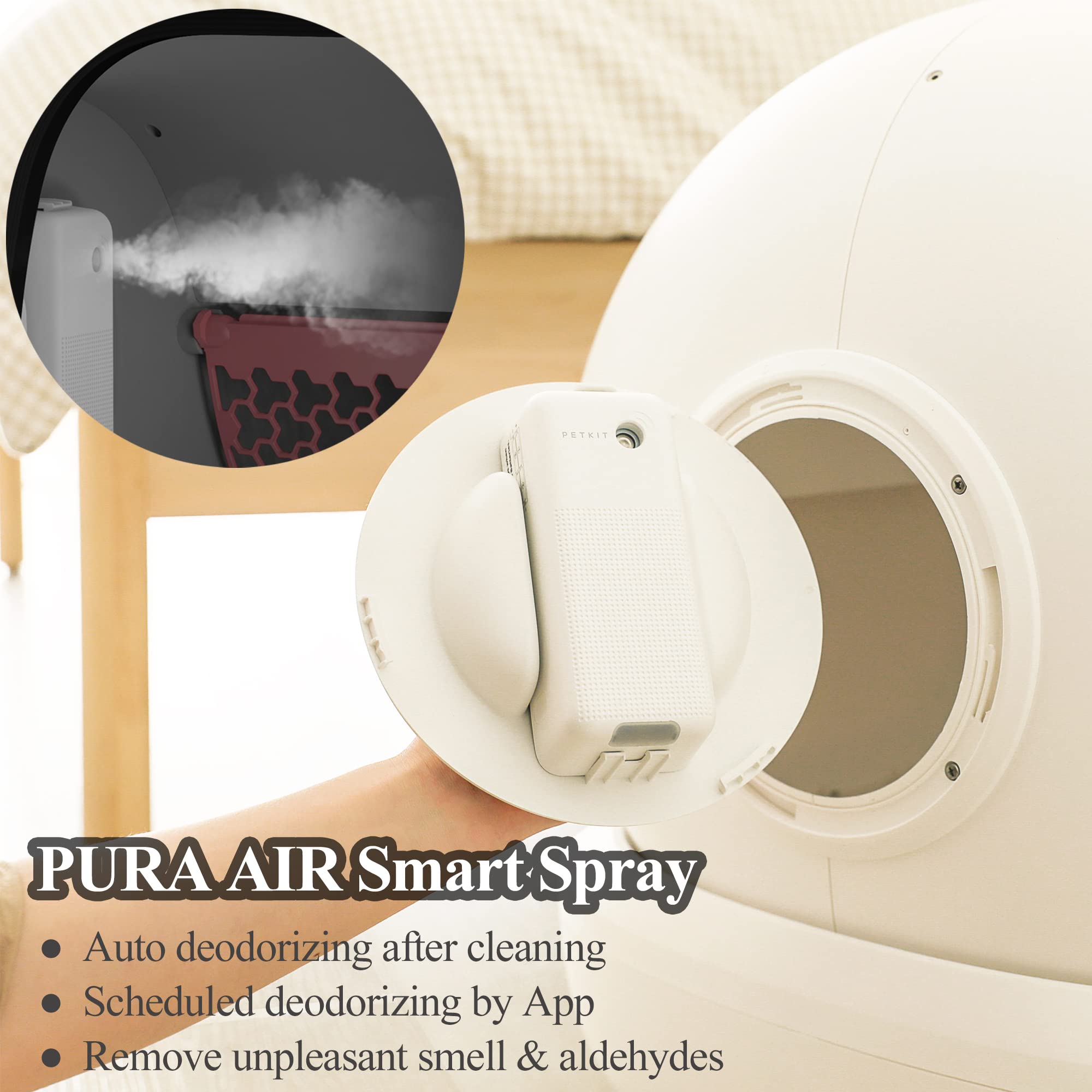 PETKIT Self Cleaning Cat Litter Box Pura Max, Newest Version Automatic Cats Litter Box APP Remote Control with Large Space