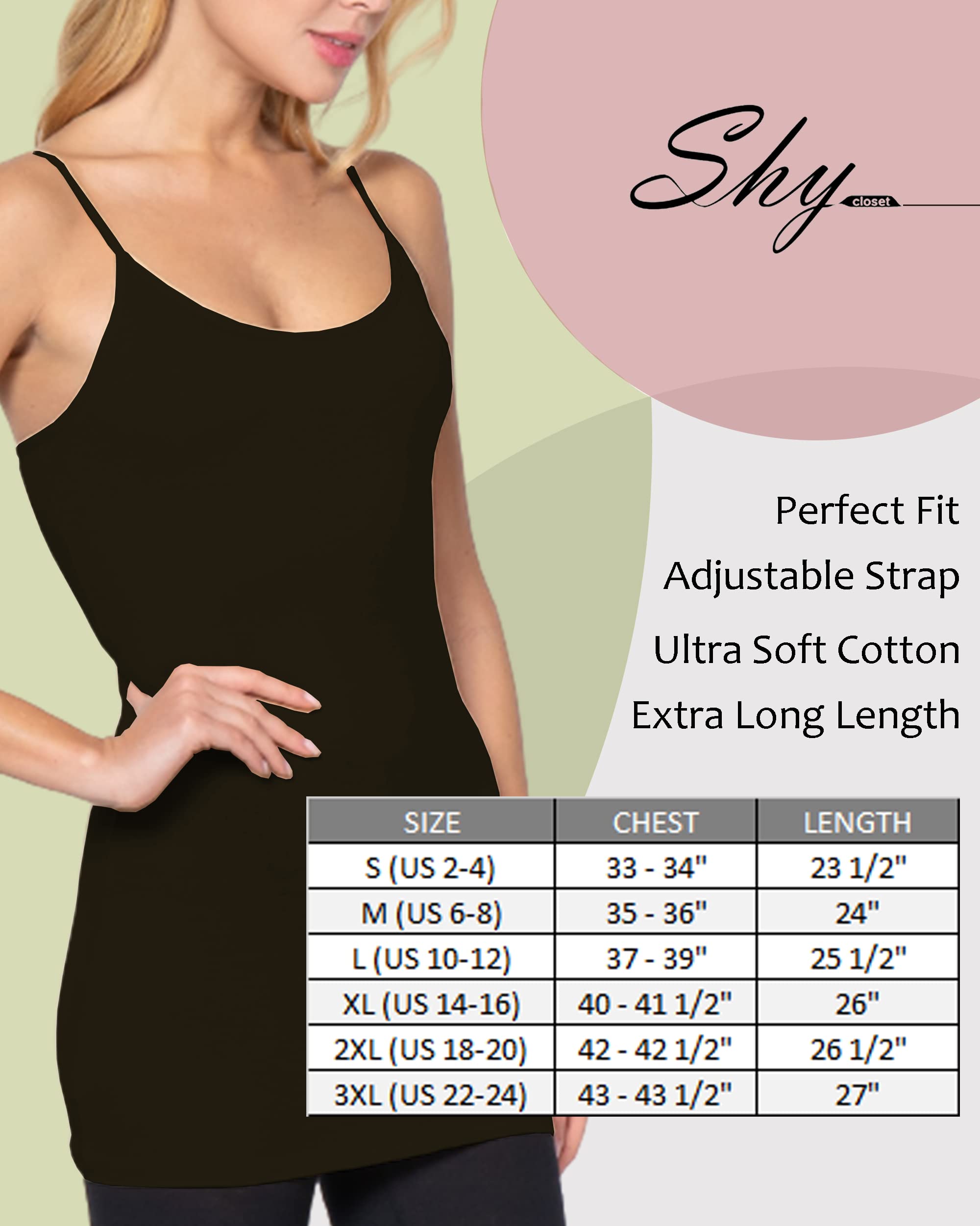 Women's Camisole Spaghetti Tank Top - Soft Athletic Active Workout Undershirts Underwear Layer Tanktop Tops (8745, X-Large Nude4)