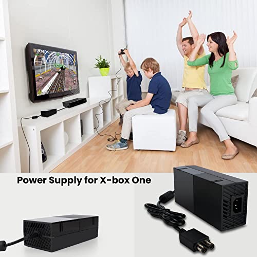 Power Supply Brick for Xbox One, Xbox Power Supply Brick Cord AC Adapter Power Supply Charger Replacement for Xbox One
