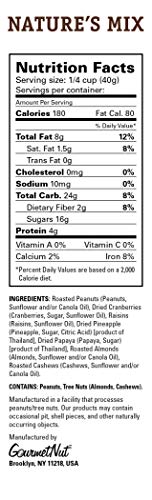 Power Up Trail Mix, Nature's Mix Trail Mix, Non-GMO, Vegan, Gluten Free, No Artificial Ingredients, Brown, 14 Oz