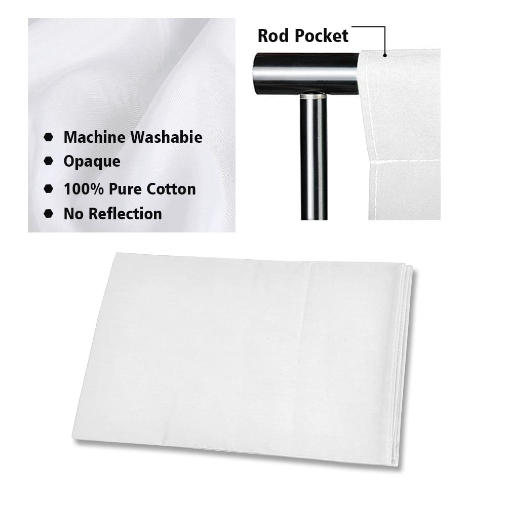 SLOW DOLPHIN Photo Video Studio 10 x12ft 100% Cotton White Muslin Backdrop with 10 x 10ft Stand Photography Background Support System Kit Clamp, Clips,Carry Bag