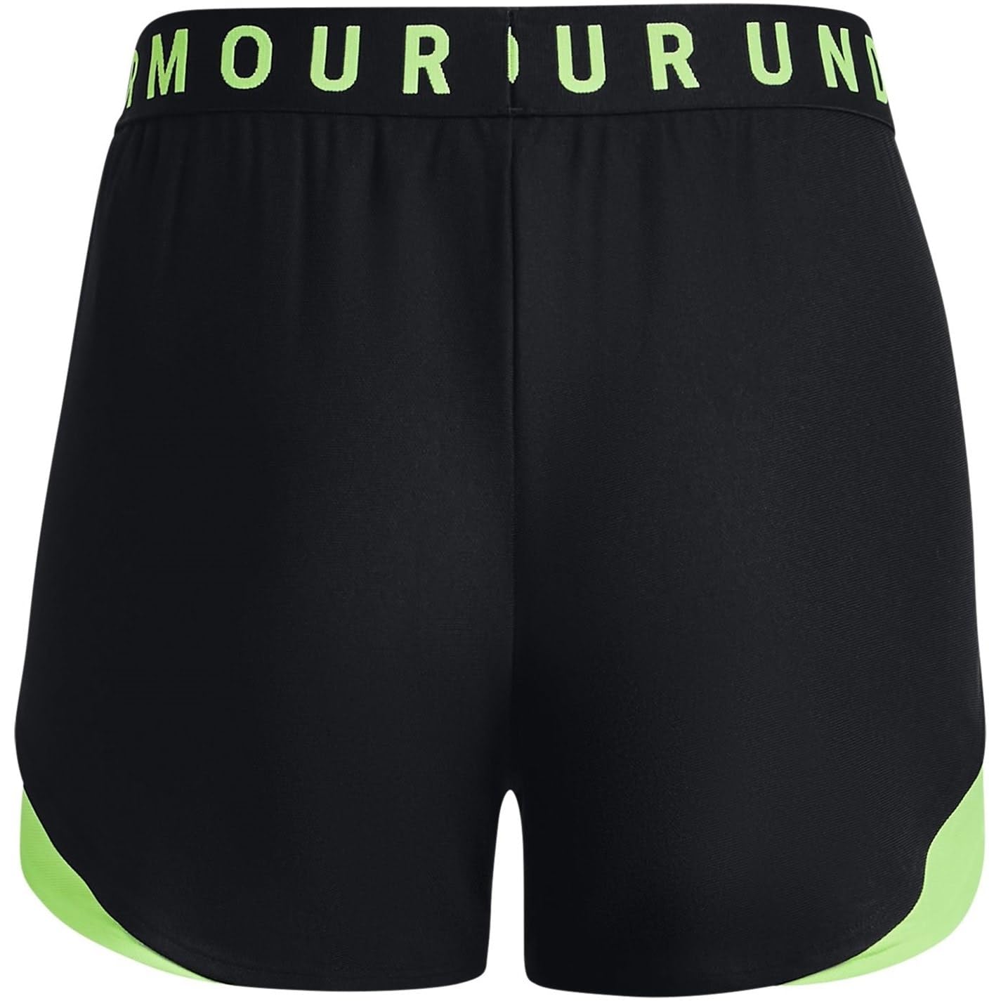 Under Armour Women's Play Up 3.0 Shorts, Black (041)/Green, X-Small