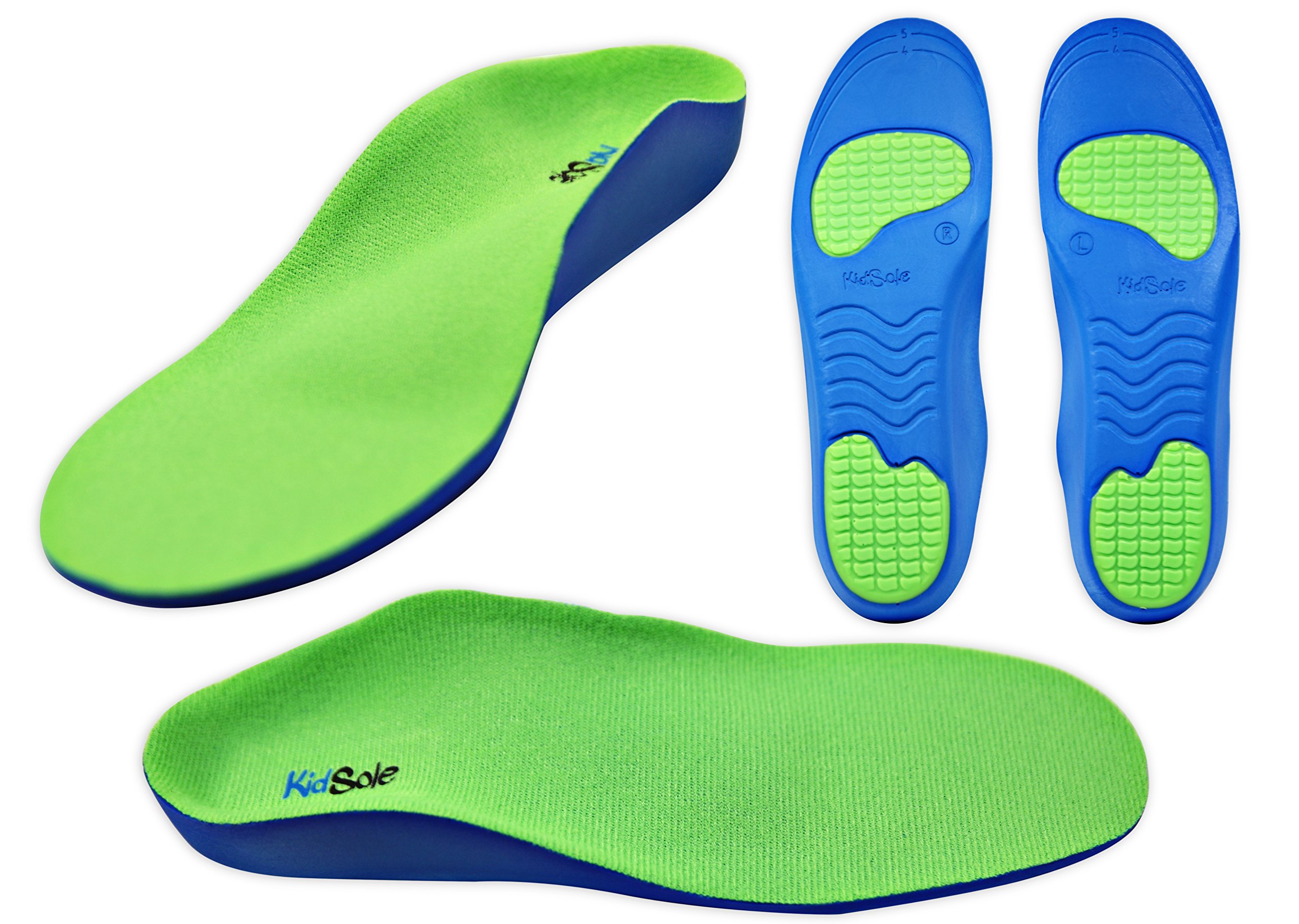 Orthotics Premium Medical Grade Insole for Children with Heel and Arch Problems (22 CM) Kids Size 2-3.5