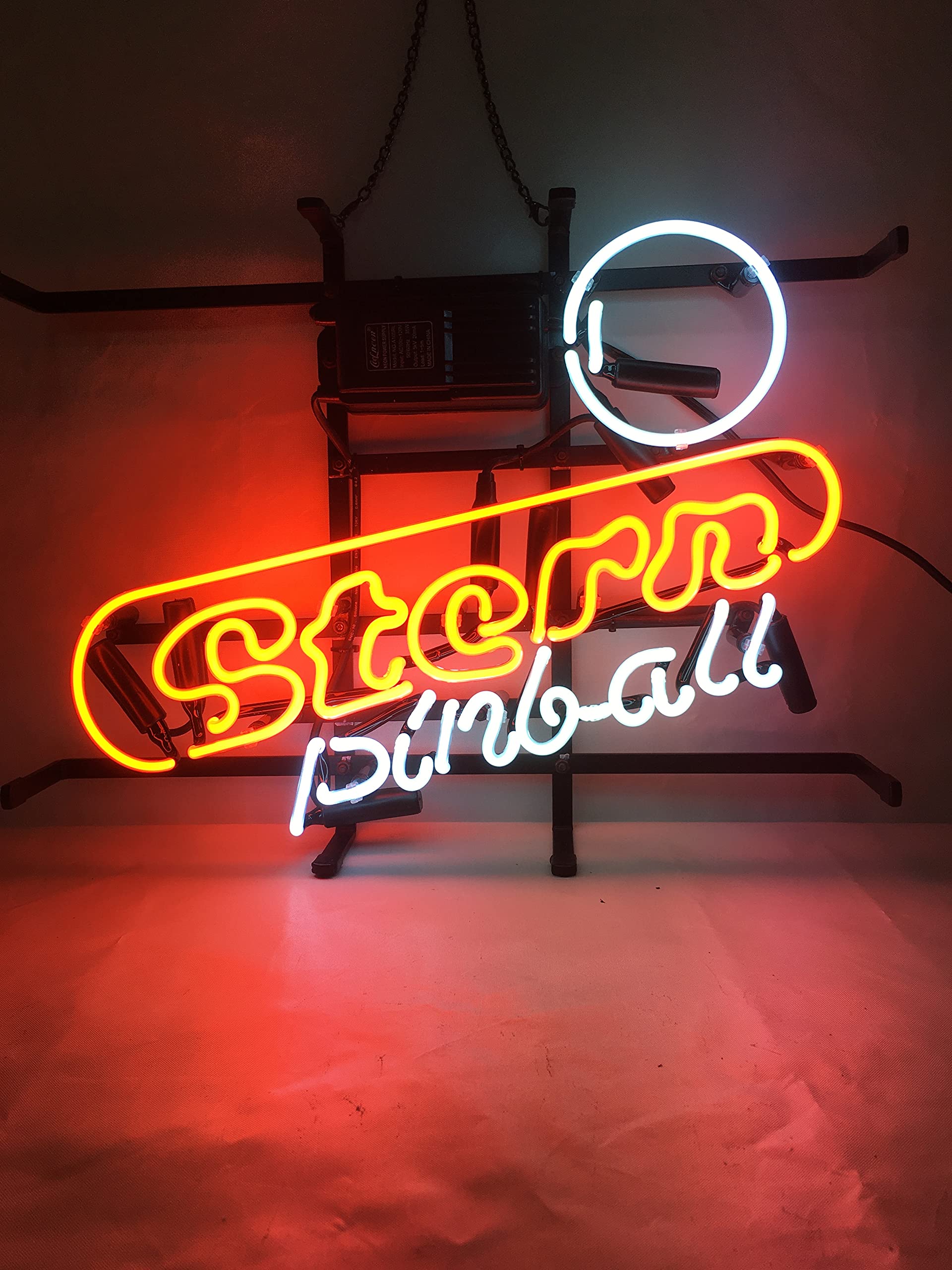 Neon Signs Gift Stern Pinball Real Glass Beer Bar Pub Recreation Room Game Room Wall Window Decoration