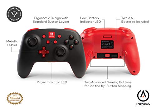 PowerA Enhanced Wireless Controller for Nintendo Switch - Black