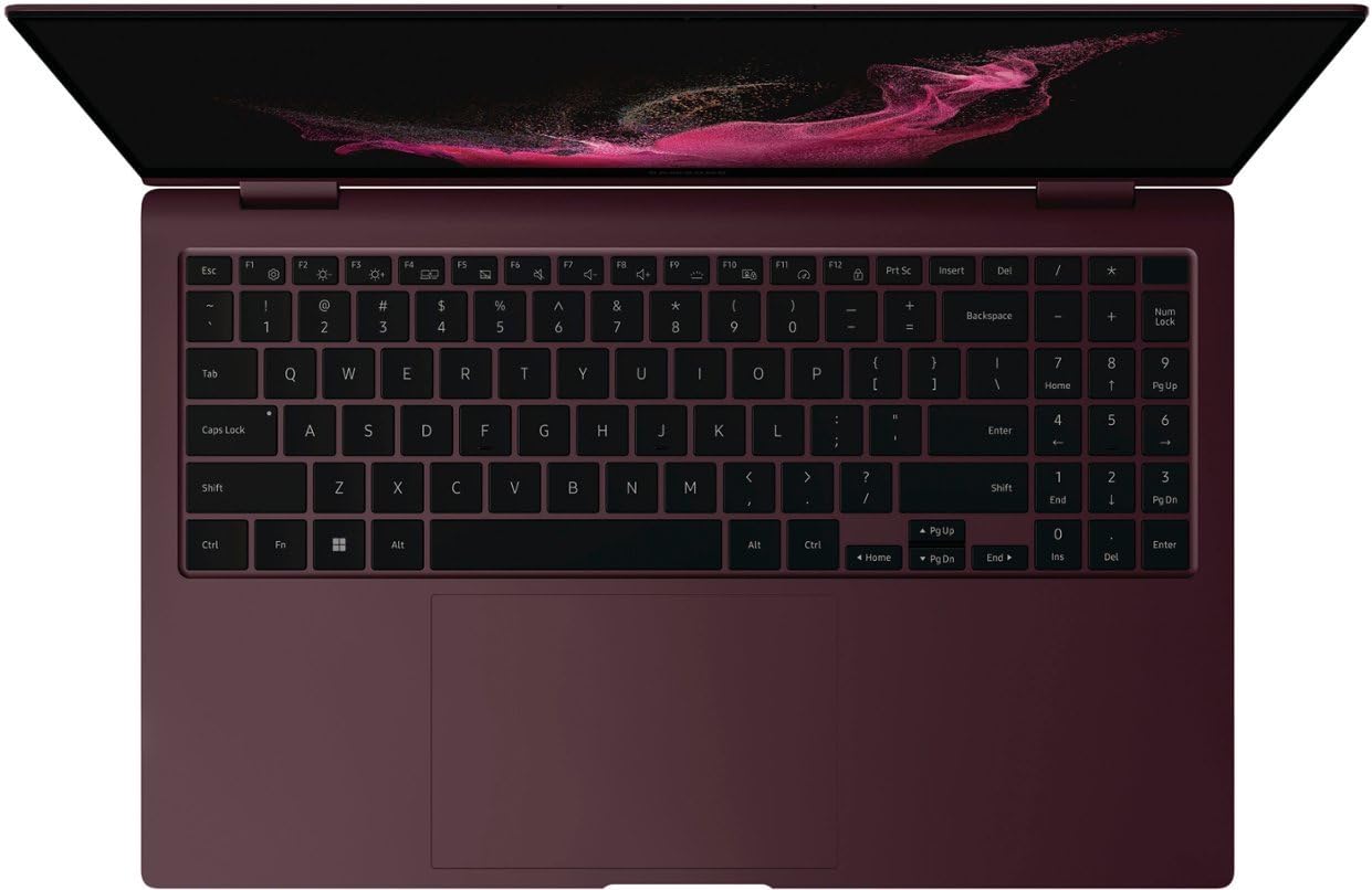 SAMSUNG Galaxy Book 2 Pro 360 15.6' Intel 12th Gen Core i7 1TB SSD 16GB Burgundy