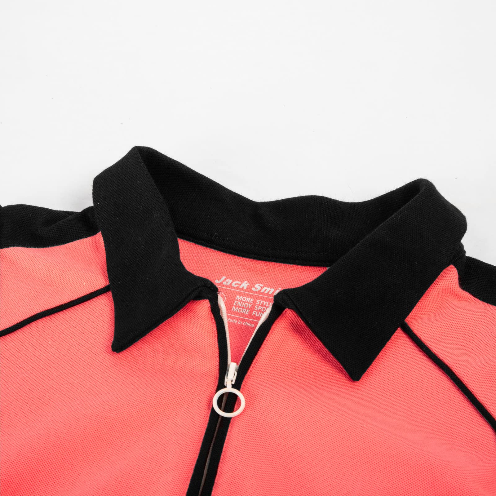 Women's Golf Polo Shirts Short Sleeve Moisture Wicking Golf Apparel Lady Golf TopsHorse Riding Top(Coral,L)