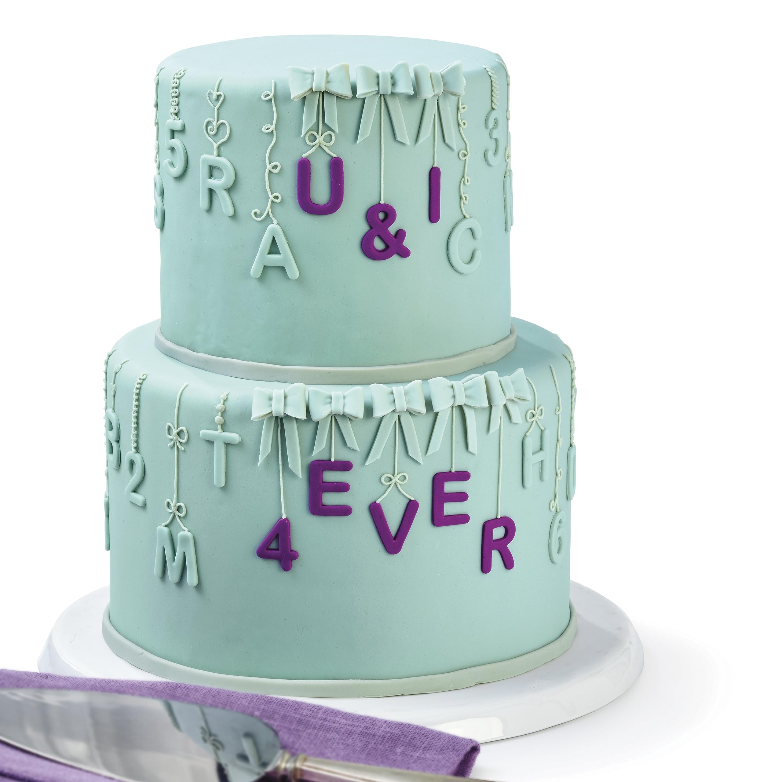 Wilton Fondant Letter and Number Stamp Set - Small Plastic Fondant Cutters Make It Easy to Press Out Shapes to Personalize Your Treats with Letters and Numbers, 42-Piece