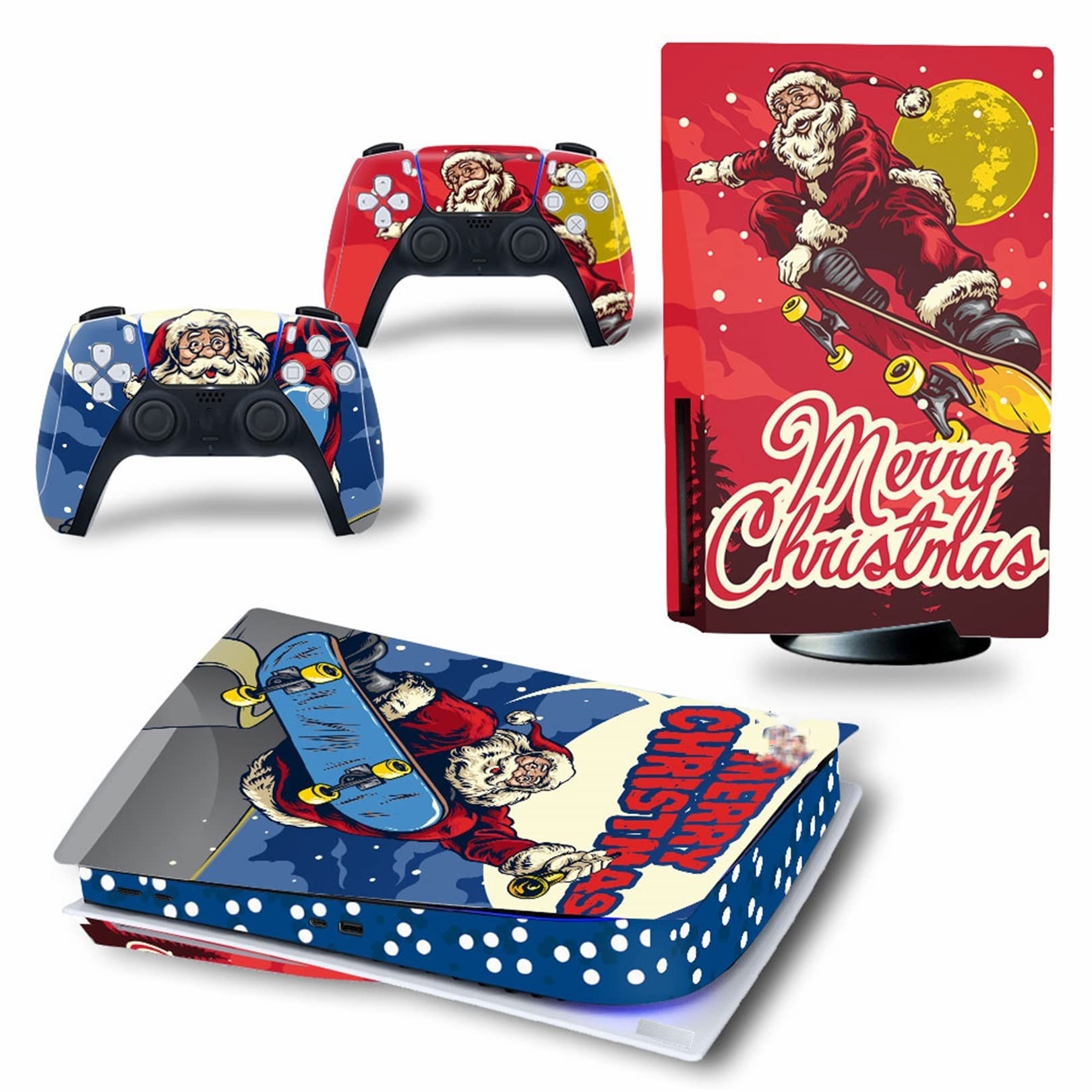 WREXIL LEEWEE for PS5 Skin Disc Edition & Digital Edition Console and Controller Vinyl Cover Skins Wraps Scratch Resistant, Compatible 44119 No Foaming (Size : Disc Version)