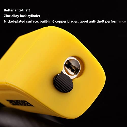 UFFD Bike Lock, Bike Locks Cable Lock Coiled Secure Keys Bike Cable Lock with Mounting Bracket (Color : Black, Size : 1M)