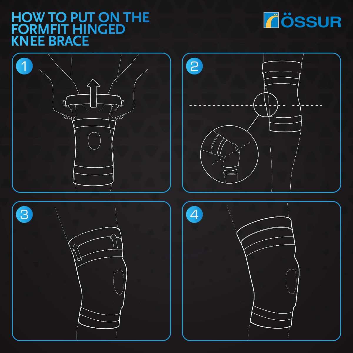 Össur Form Fit Knee Hinged Wrap- Advanced Orthopedic Support for Effective Pain Relief, Injury Recovery, and Maximum Knee Stability - Designed for Comfort and Performance (XX-Large)
