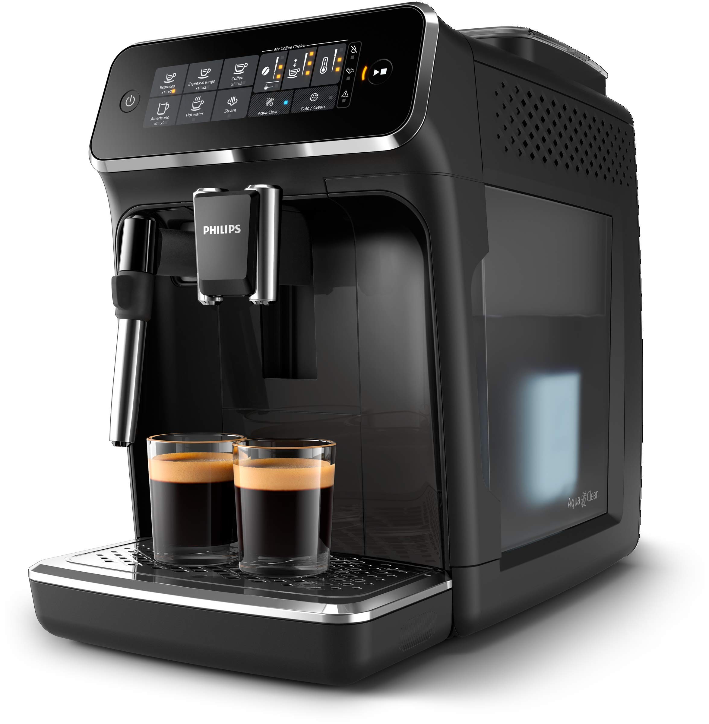Philips 3200 Series Fully Automatic Espresso Machine w/Milk Frother, Black, EP3221/44 with Philips Saeco AquaClean Filter Single Unit, CA6903/10