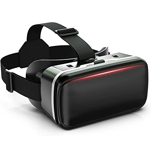 VR Headset, VR 3D Virtual Reality Headset for Movies and Games VR Glasses Goggles Compatible with Phone & Android, 2K Anti-Blue Lenses, Adjustable Pupil & Object Distan 0505