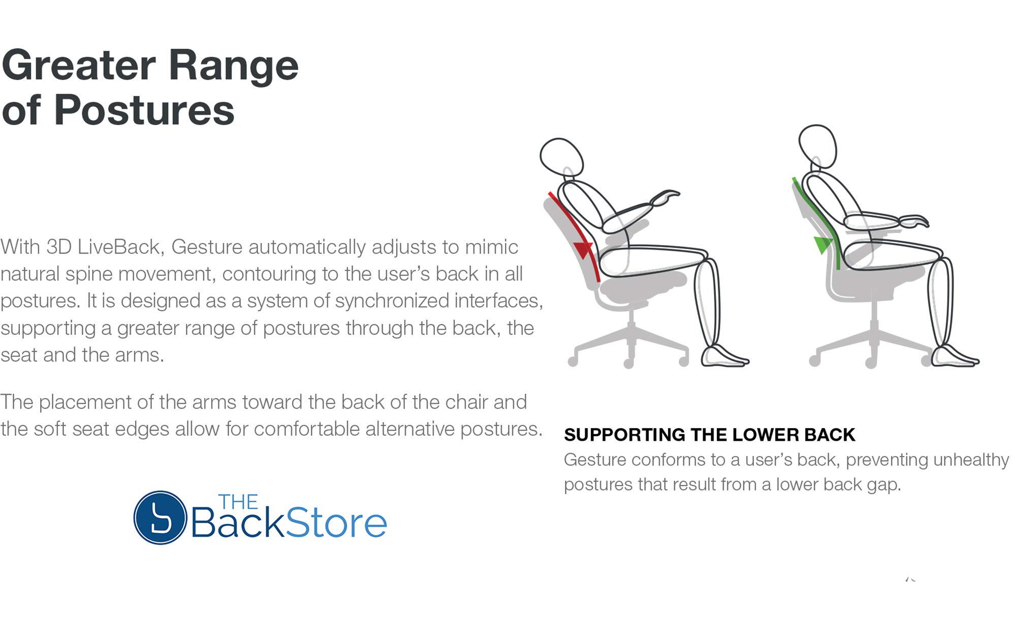 Steelcase Gesture Office Desk Chair with Headrest in Elmosoft Genuine Espresso L133 Leather Plus Lumbar Support Low Black Frame