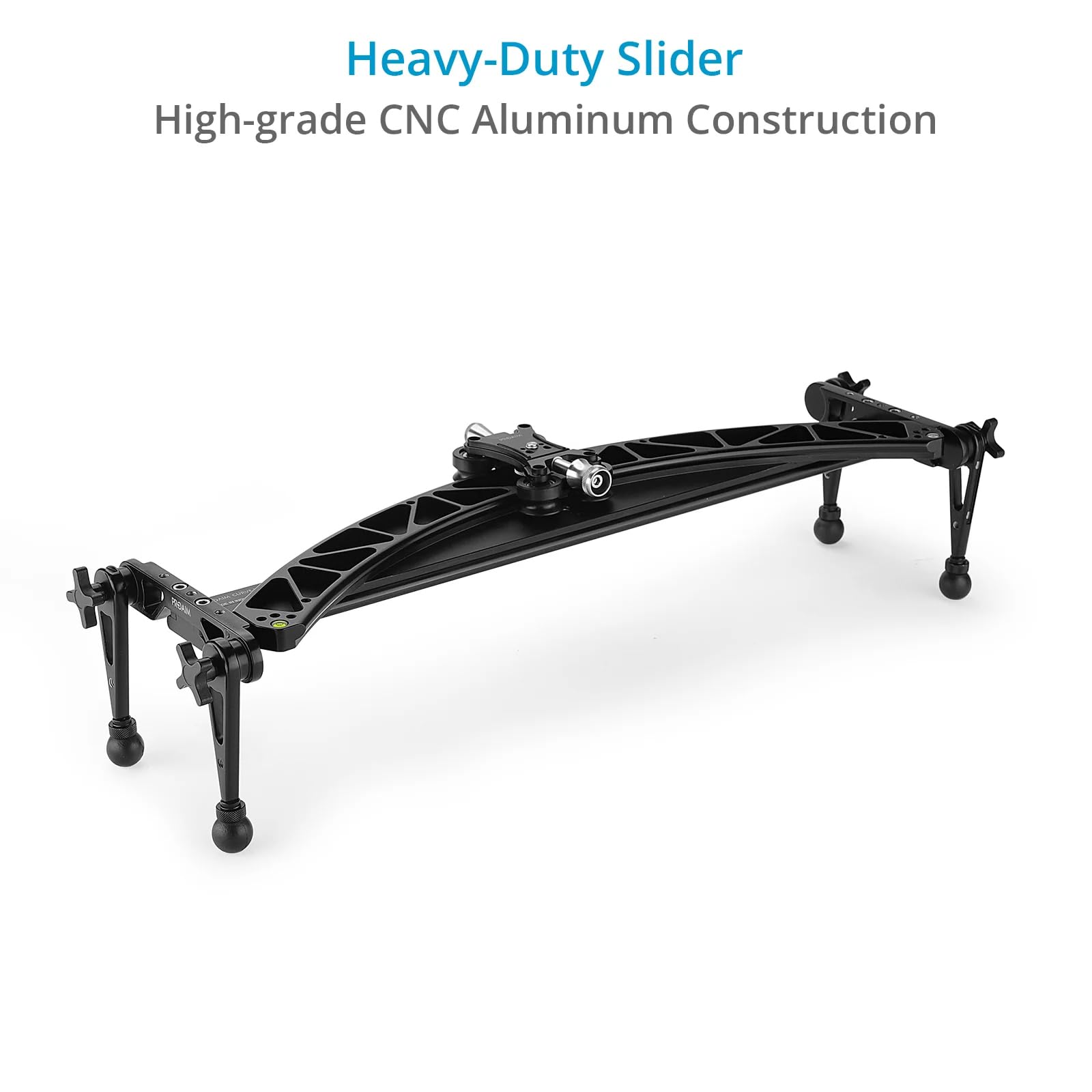 PROAIM Curve-N-Straight DSLR Video Camera & Camcorder Slider Dolly Smooth Track | Professional Camera Slider (2ft)
