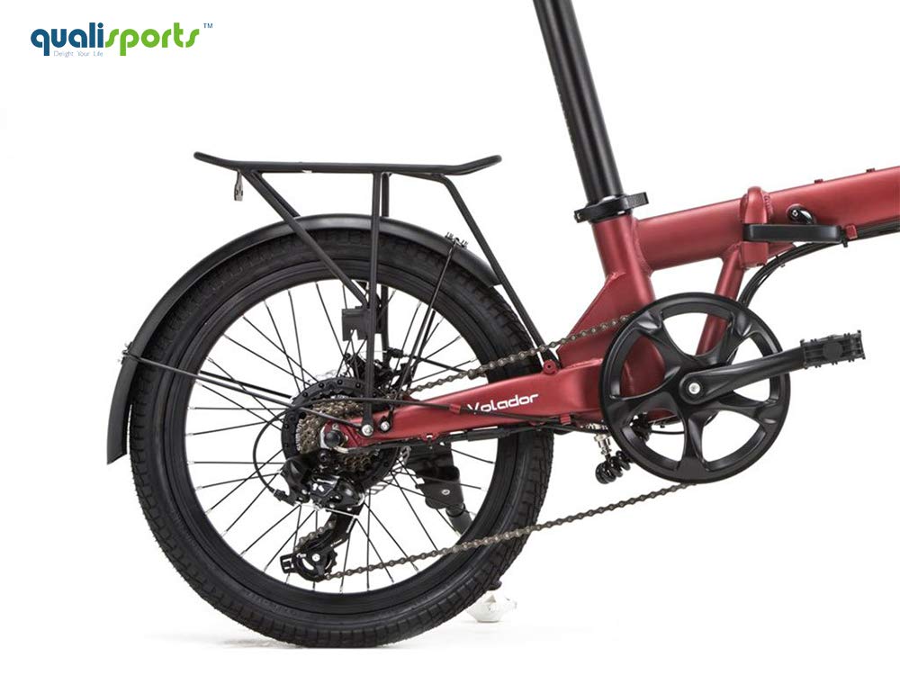 Qualisports Electric Bike Cargo Racks E-Bike Rear Rack Bike Cargo Rack for Volador (New Version)