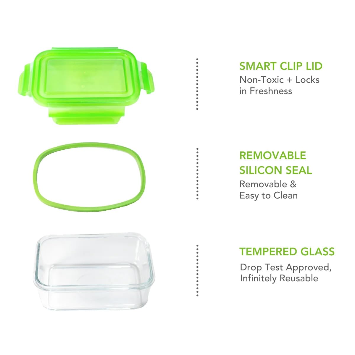 Wean Green Wean Tubs 5 oz/150ml Baby Food Glass Containers - Carrot (Set of 4)
