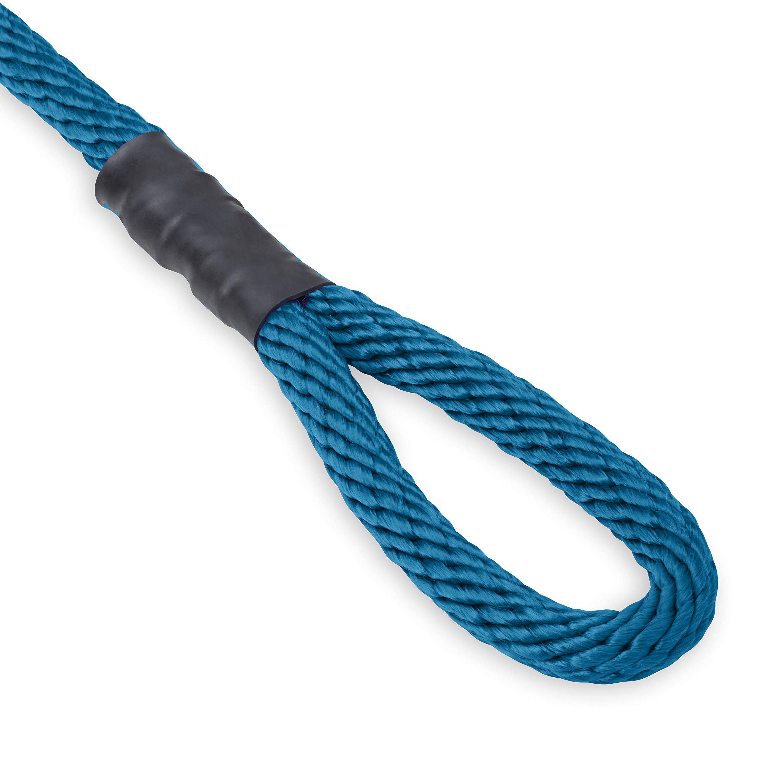 SPRI Stretch Rope - 9ft Stretching Strap Foot Hand Loops for Yoga, Pilates, Exercise/Fitness, Physical Therapy, Dance, Gymnastics, Hamstring Stretcher, Blue