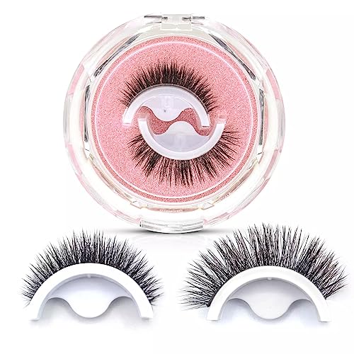 Self Adhesive Eyelashes Reusable No Glue, No Eyeliner needed easy to apply and comfortable like real eyelashes pack count 2 pairs.