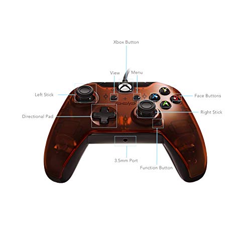 PDP Gaming Wired Controller: Crimson Red β Xbox One