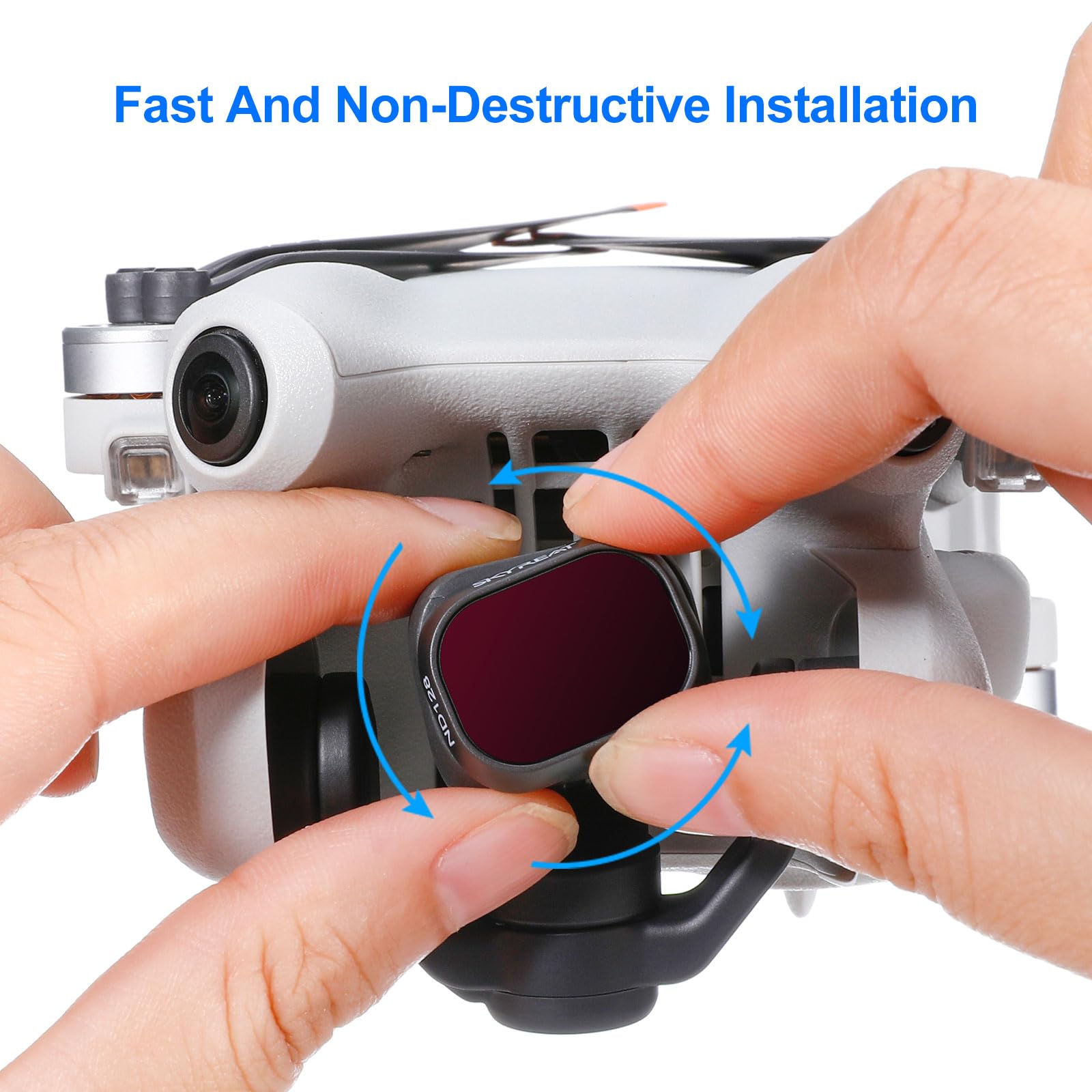 SKYREAT ND Filters Set for DJI Mini 4 Pro Accessories,6 Pack-(CPL, ND8, ND16, ND32, ND64,ND128)