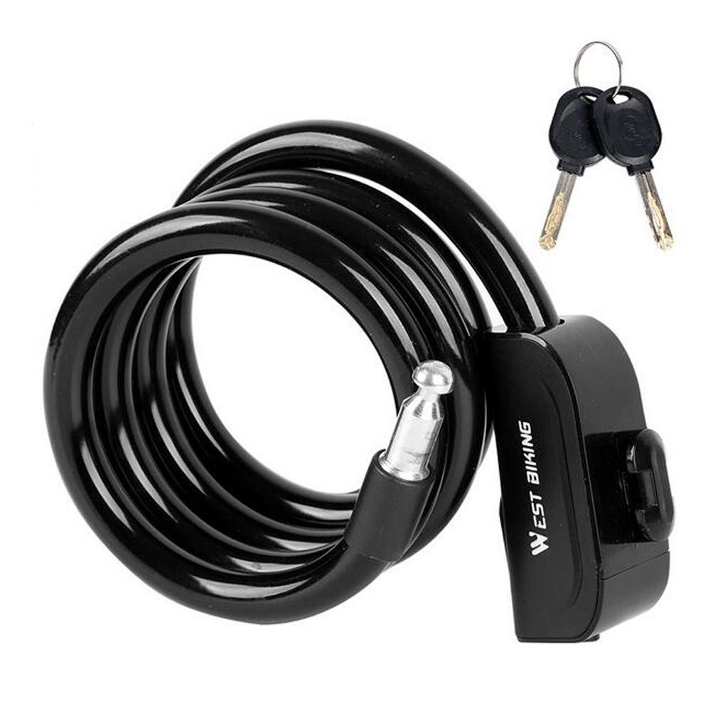 Zerlibeaful Bicycle Anti- Leg Lock Strong High Bicycle Lock Security Str Keys Folding 3 Bike Accessories Phone Holder Bicycle (Black, One Size)