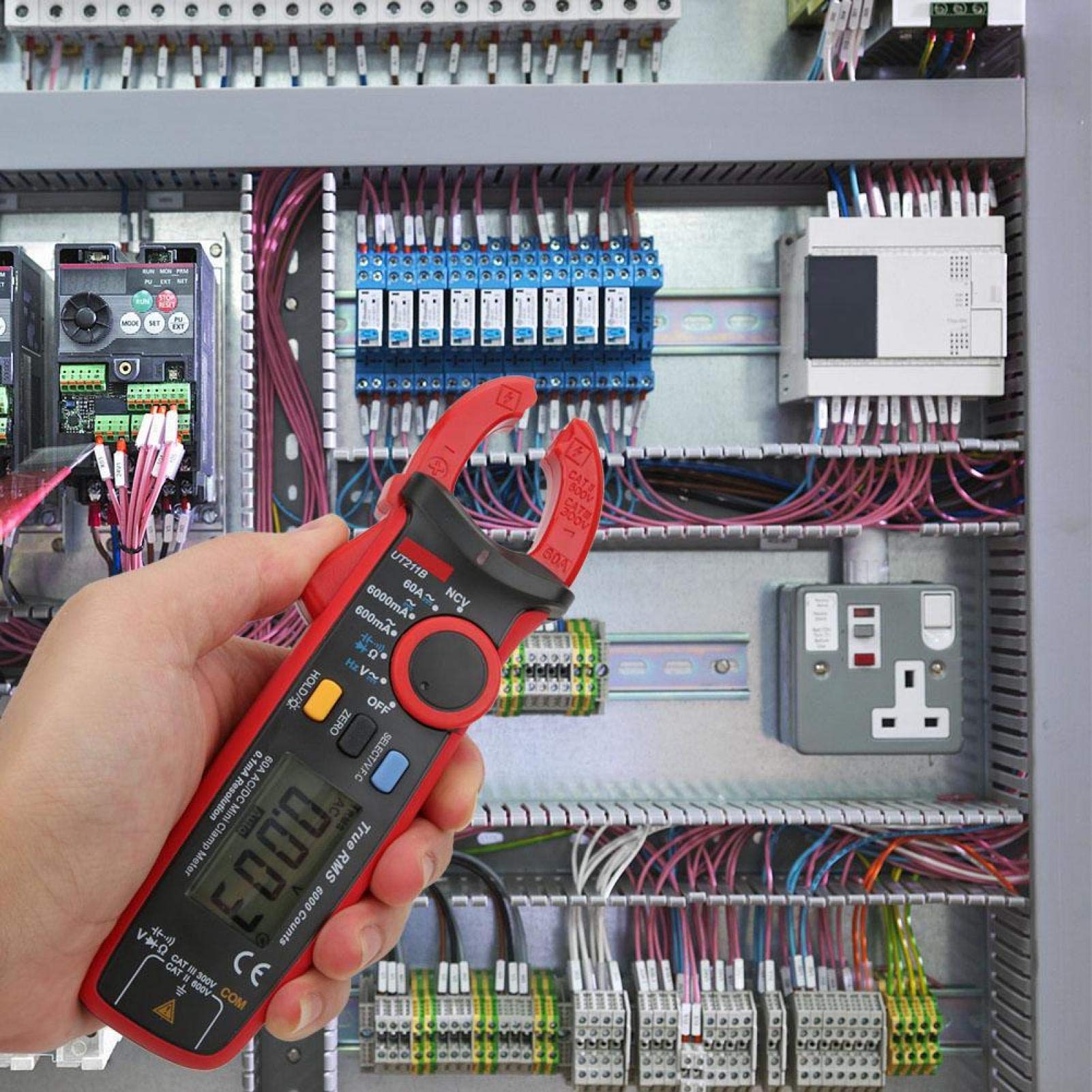 UT211B Clamp Meter Portable High Precision Multimeter True RMS AC/DC Current Mini Clamp Meters Support for VFC NCV True RMS Electriccircuittestingdevice Probadores y detectores