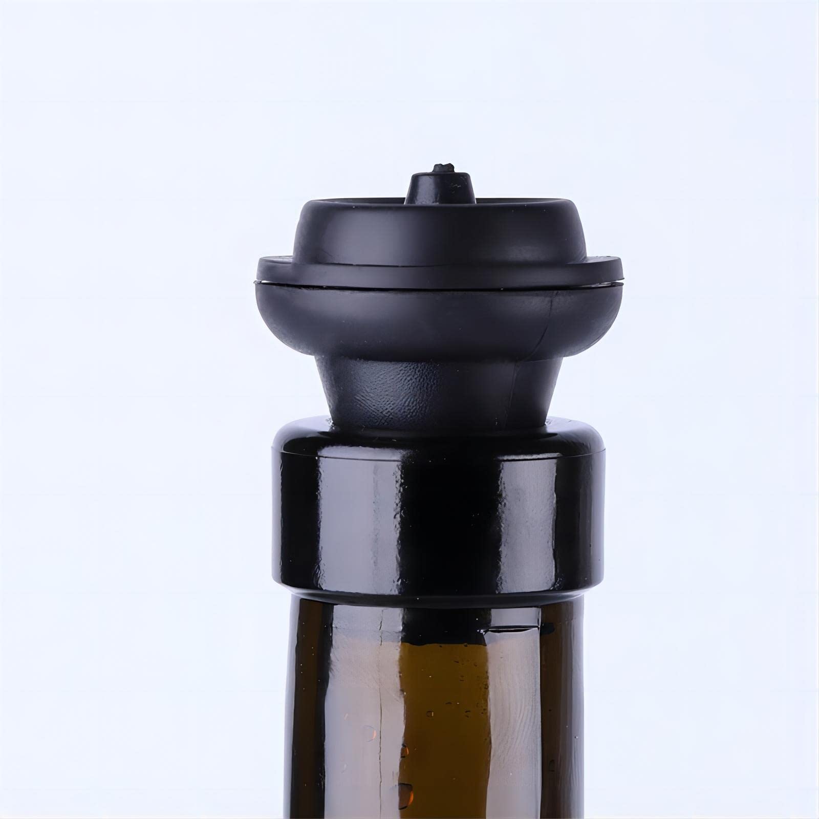 Wine Vacuum Stoppers Set of 3β Black
