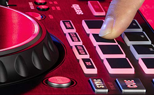 Professional DJ System - Mixtrack Pro FX DJ Controller - Serato DJ Lite Software - Lighted Powered Dual 15" DJ Speakers - 4000 Watts