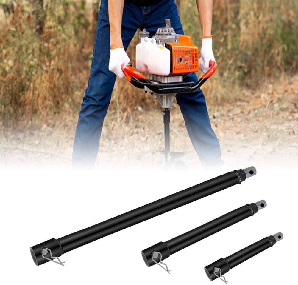 TCBWFY 3 Pack Auger Extension Drill Bits (8", 12", 20" Length) Extension Earth Ice Auger Extension Set Post Hole Digger Replacement Compatible to 3/4" Shaft