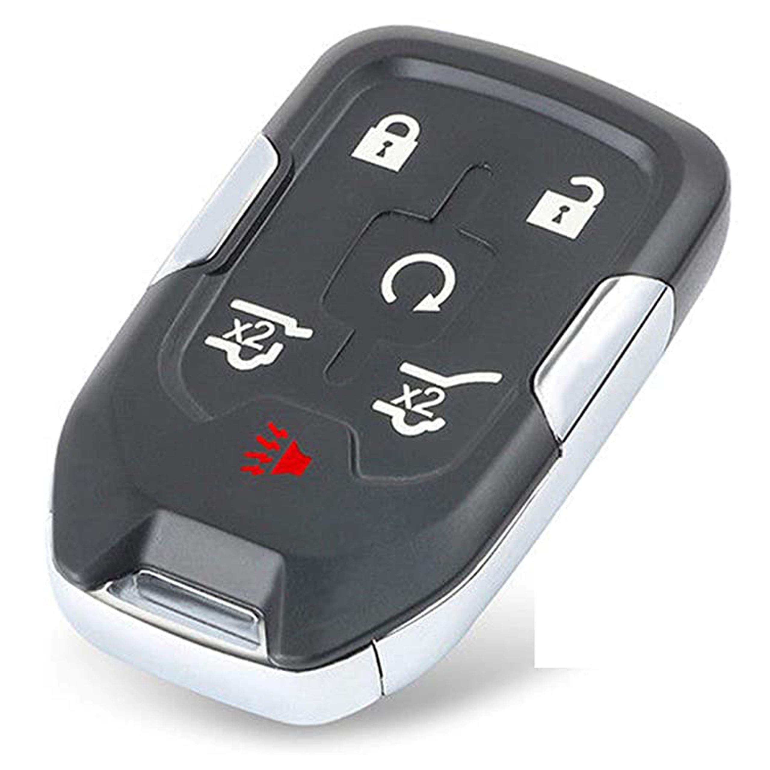 QIXIUBIA Replacement for 2014 2015 2016 2017 Chevy Chevrolet Tahoe Suburban GMC Yukon HYQ1AA Keyless Entry 6 Buttons Remote Key Case Shell Fob