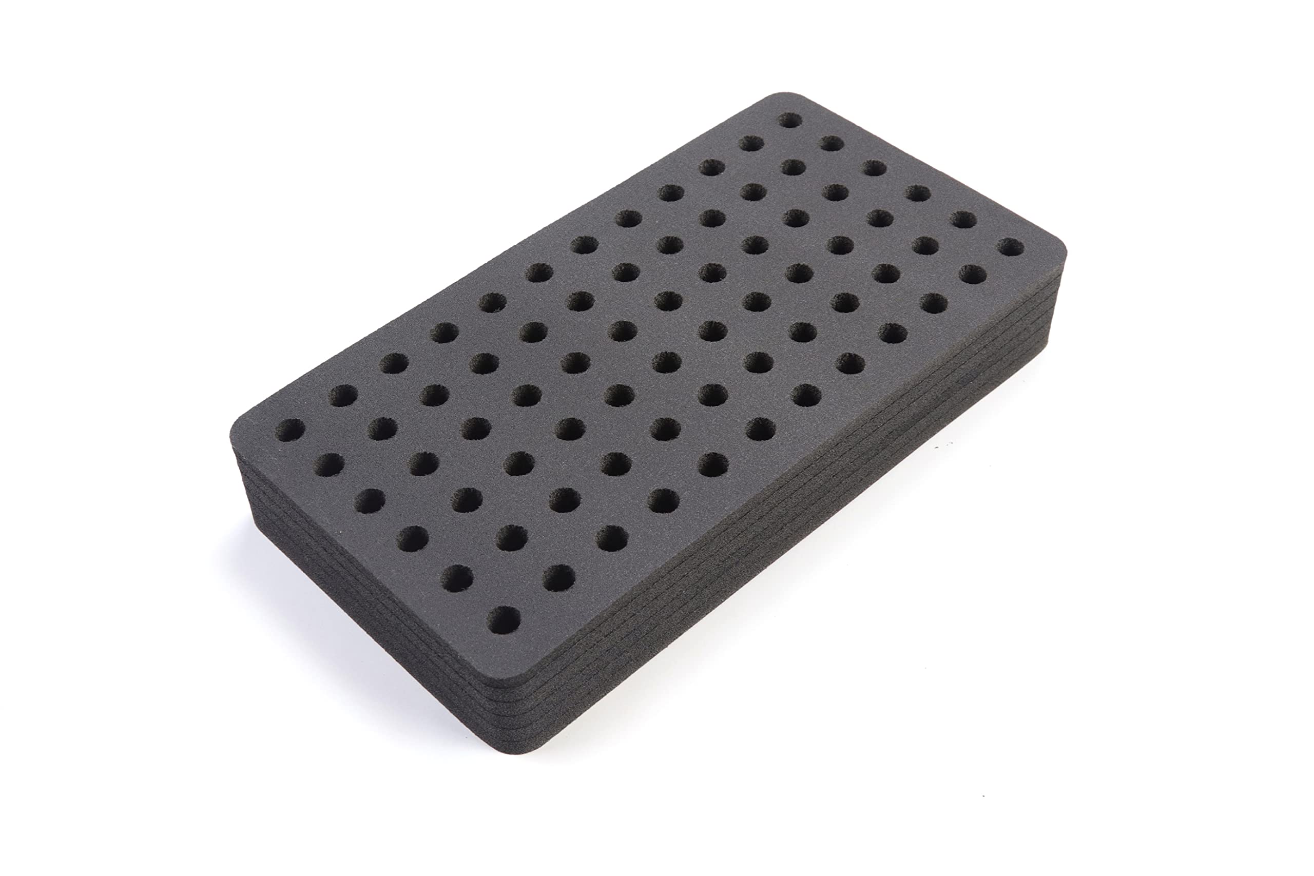 Polar Whale 2 Test Tube Freezer Racks Durable Black Foam Storage Holder Organizer Stand Transport Holds 72 Tubes Fits up to 13mm Diameter