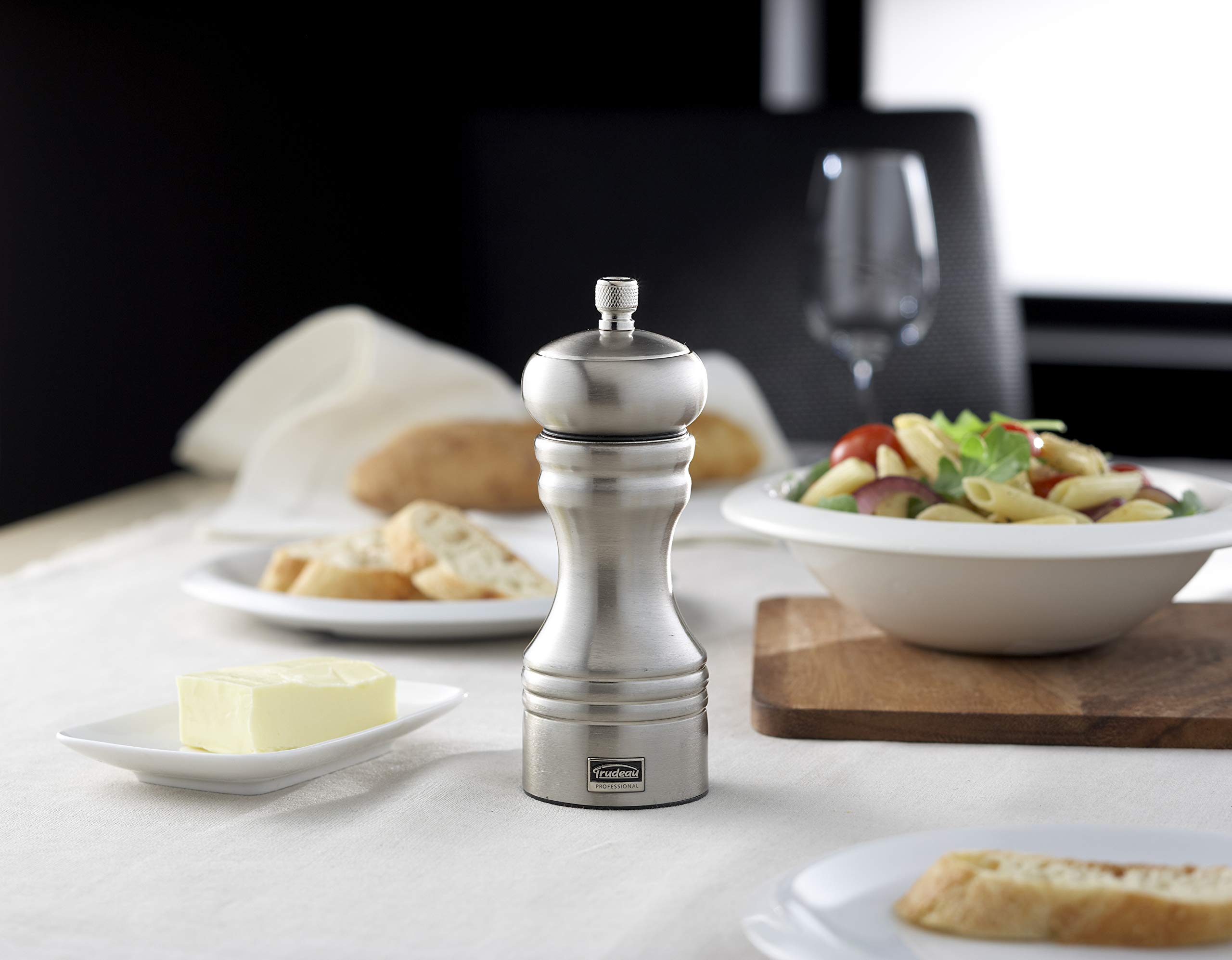 Trudeau Professional Pepper Mill, 6", Stainless Steel