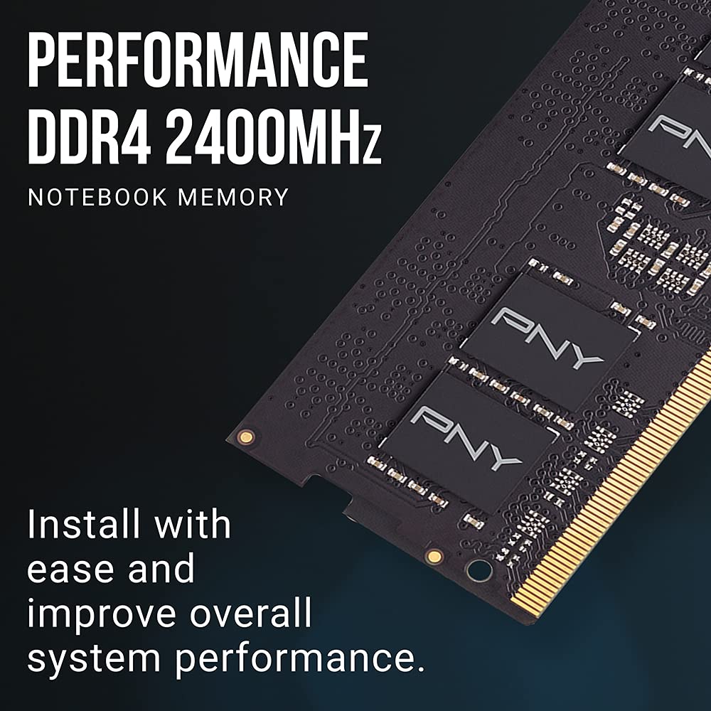PNY Performance 8GB DDR4 2400MHz (PC4-19200) CL17 1.2V Notebook/Laptop (SODIMM) Computer Memory – MN8GSD42400