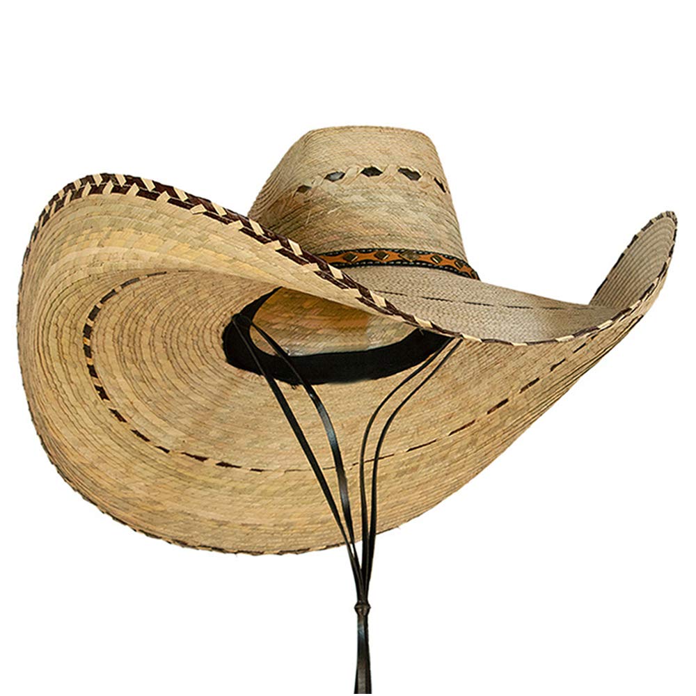 SOLID WING Oversized Cowboy Wide Brim Straw Hat - Natural OSFM,One Size