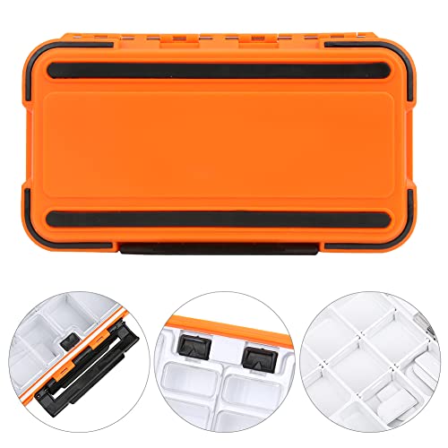 Yeuipea Fishing Bait Lure Box, ABS Waterproof Fishing Tackle Box Bait Lure Hooks Storage Case Organizer Container Accessory(Large)