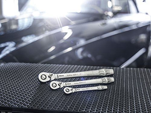 Wera 05004034001 8004 B Zyklop Metal Ratchet with Switch Lever and 3/8" Drive, 3/8 inch x 222.0 mm