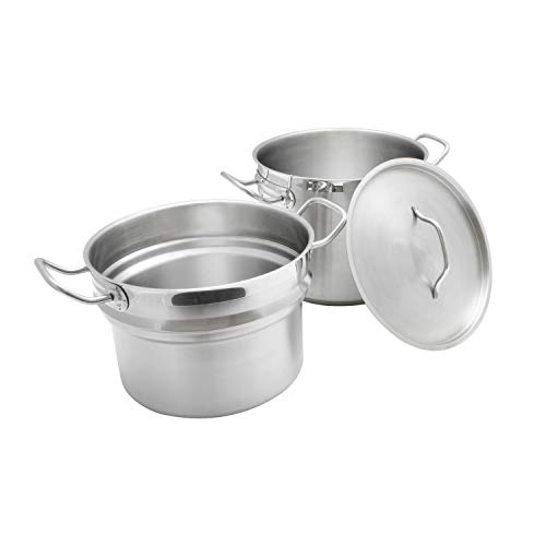 Thunder Group 16 quart 18/8 stainless steel double boiler (3 pcs set), comes in each