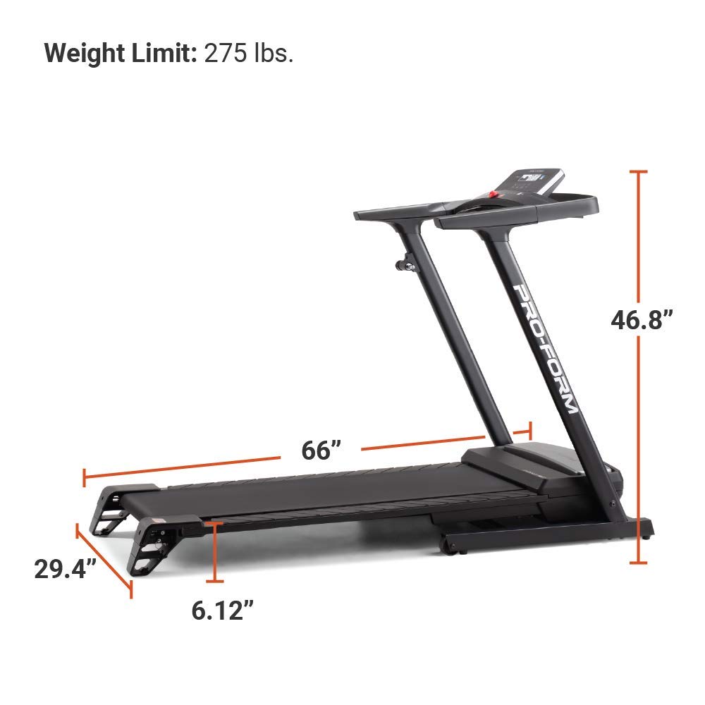 ProForm Cadence WLT Folding Treadmill for Walking and Jogging, Compatible with iFit Personal Training