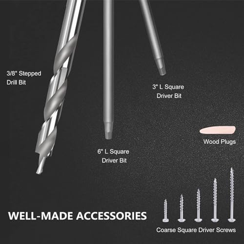 Pocket Hole Jig Kit Woodworking Hole Locator Drill Bits Angle Drill Guide Set Hole Puncher DIY Carpentry Tools Woodworking Pocket Hole Jig Portable Pocket Hole Clamp