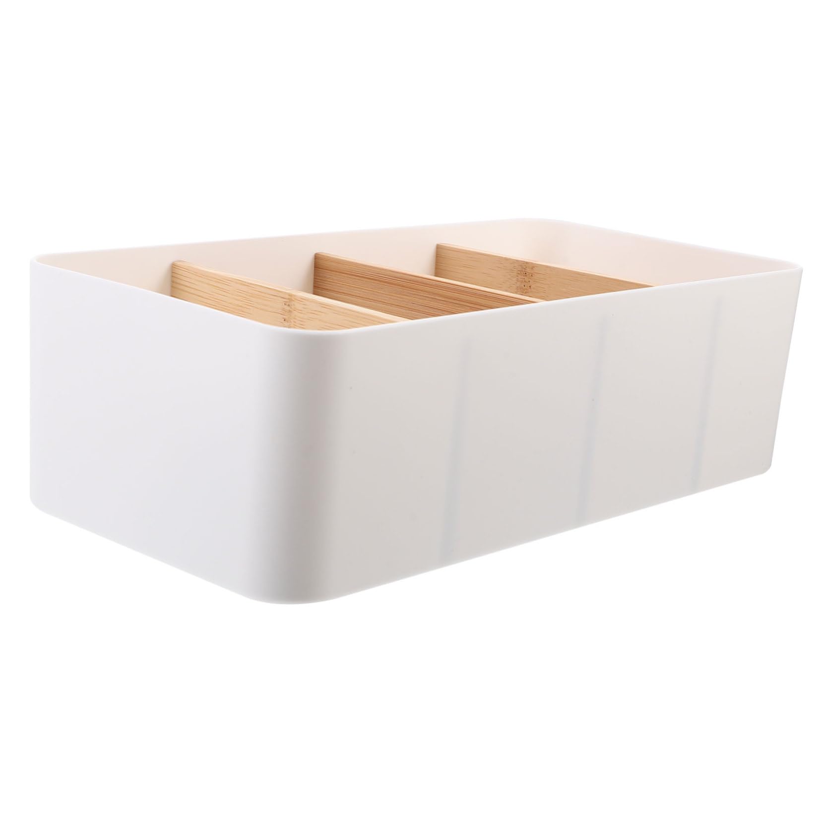 STOBAZA Plastic Storage Bin Small Storage Bin Small Plastic Storage Box Household Lipstick Organizer Key Storage Holder Multi-purpose Box Storage Basket Container Dressing Table Toiletries