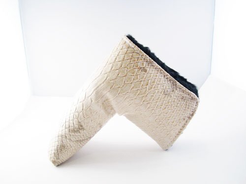 Pearl Python PU Snakeskin Limited Edition Putter Head Cover by House of Putters for Scotty Cameron Ping Odyssey Taylormade Golf