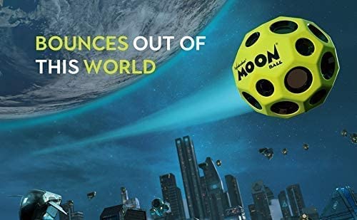 Waboba Moon Ball 5 Pack - Bounces Out of This World - Original Patented Design - Craters Make Pop Sounds - Easy to Grip (Pack of 5)